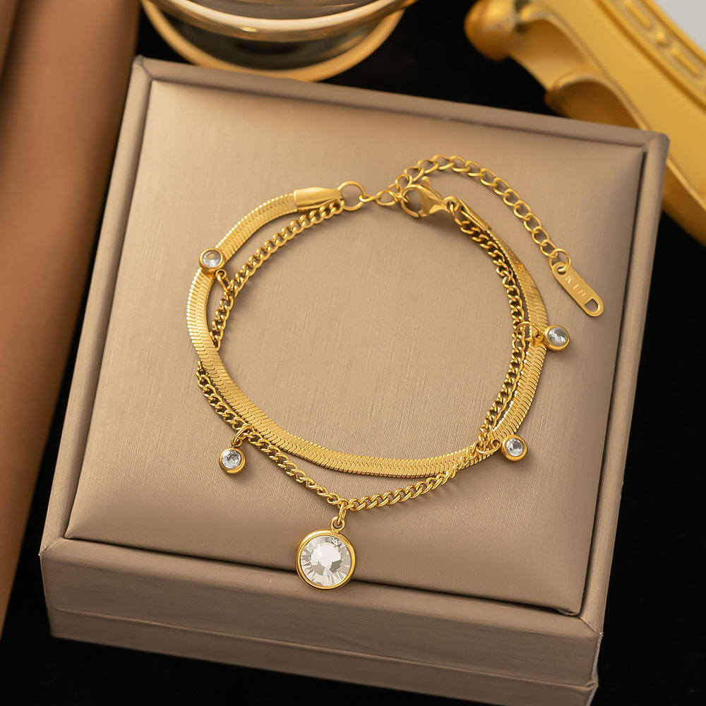 Round Double-layer Bracelet – Zalika Women