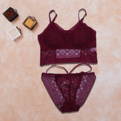Light Padded Fancy Bra & Panty Set – Zalika Women