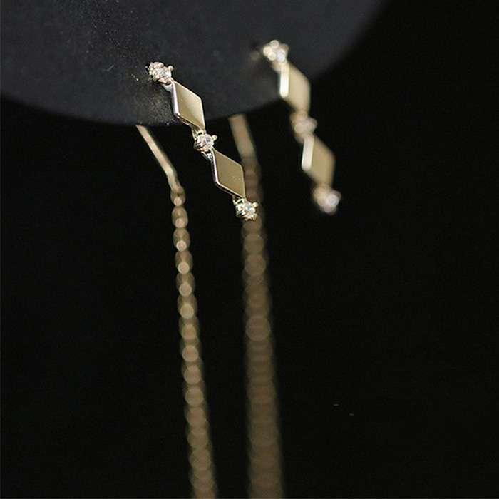 Unique Long chain Earring – Zalika Women